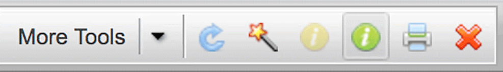 The Work Section Toolbar - Masterspec